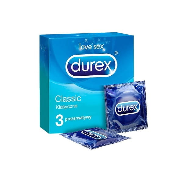 DUREX | Classic prezerwatywy ze środkiem nawilżającym 3 szt