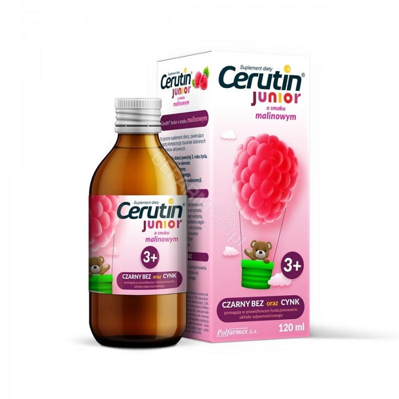 Polfarmex | Cerutin Junior Syrop Malinowy 120 ml